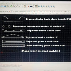 Brake Press DXF File. "dxf File Only" - Etsy
