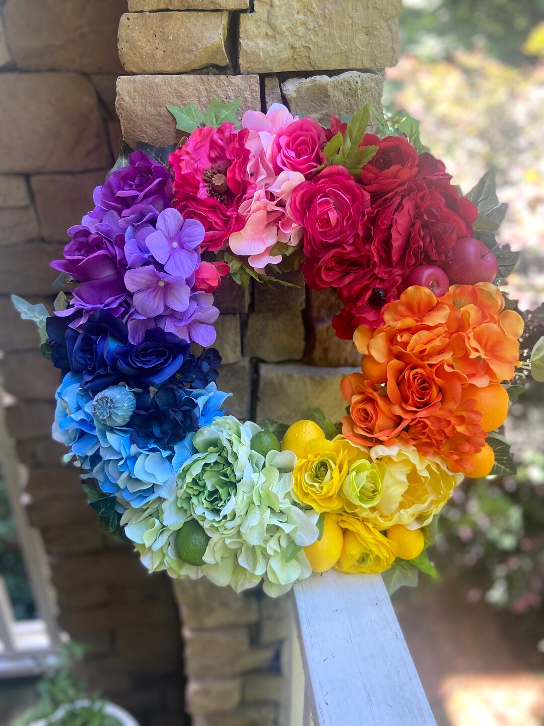 Rainbow Pride Wreath,floral Pride Wreath,pride Month Decor,lgbtq ...