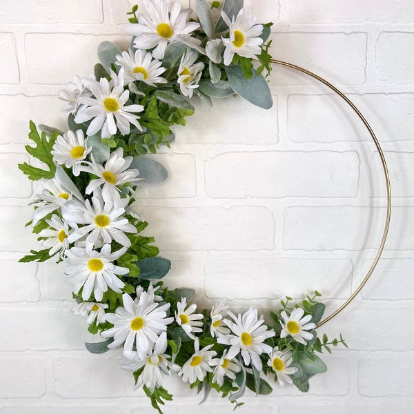 Daisy Wreath - Etsy