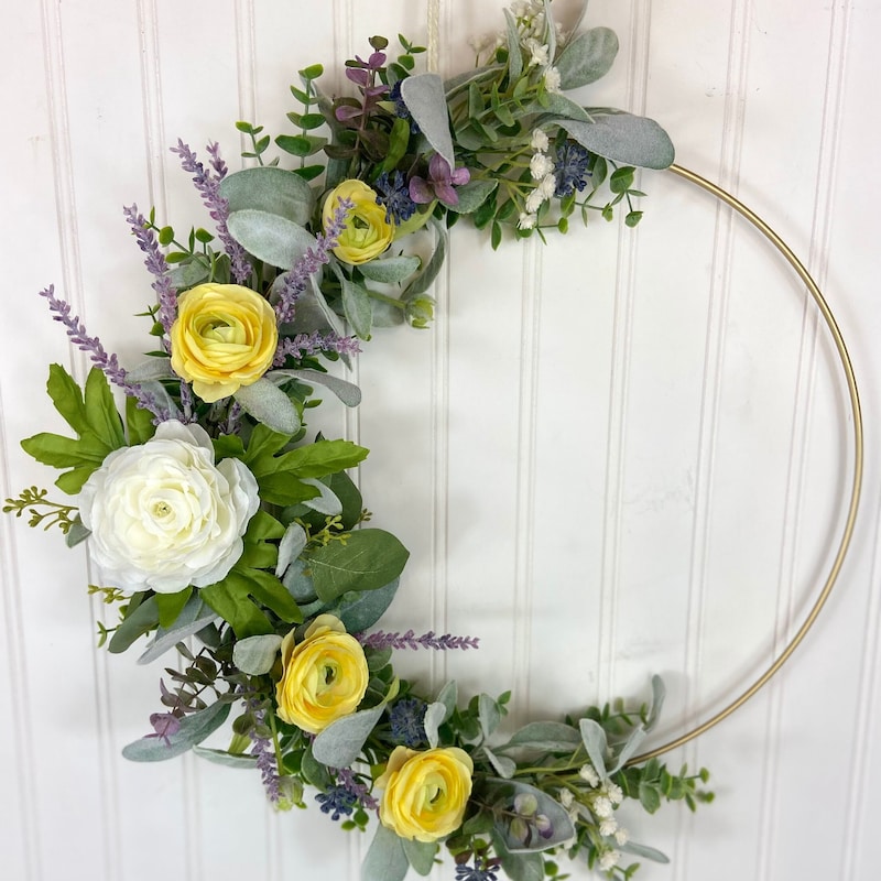 Flower Hoop Wreath - Etsy