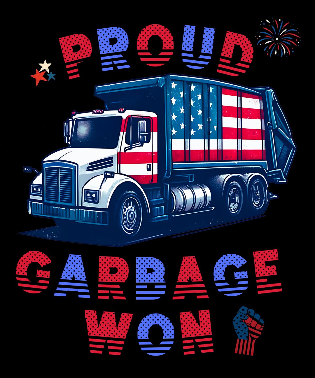 Proud Garbage Won Digital Download Tump 2024 Maga Trending Replican - Etsy
