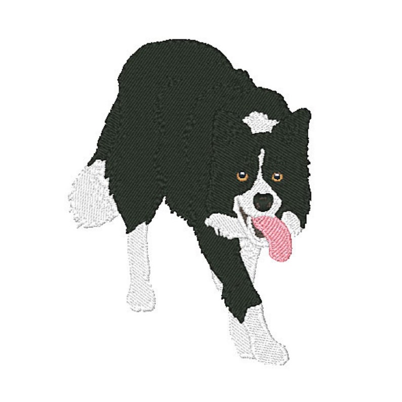DESIGN SET: Pes-realistic Border Collie Embroidery Design, Machine ...