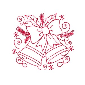 Christmas Redwork Embroidery Designs -- Machine Embroidery Designs ...