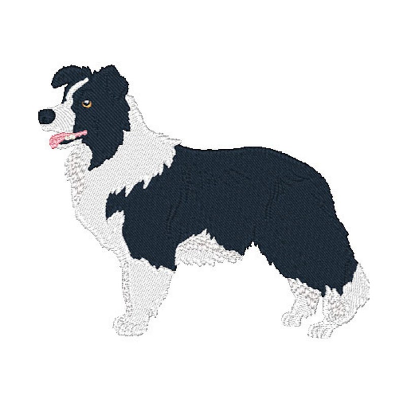 DESIGN SET: Pes-realistic Border Collie Embroidery Design, Machine ...