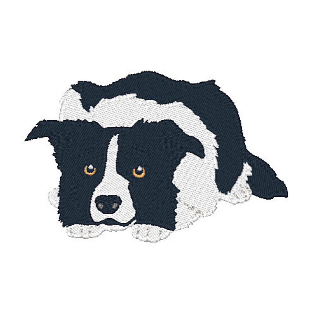 DESIGN SET: Pes-realistic Border Collie Embroidery Design, Machine ...