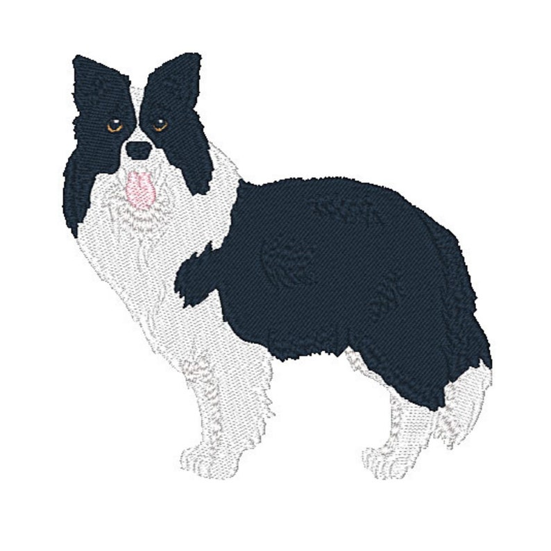 DESIGN SET: Pes-realistic Border Collie Embroidery Design, Machine ...