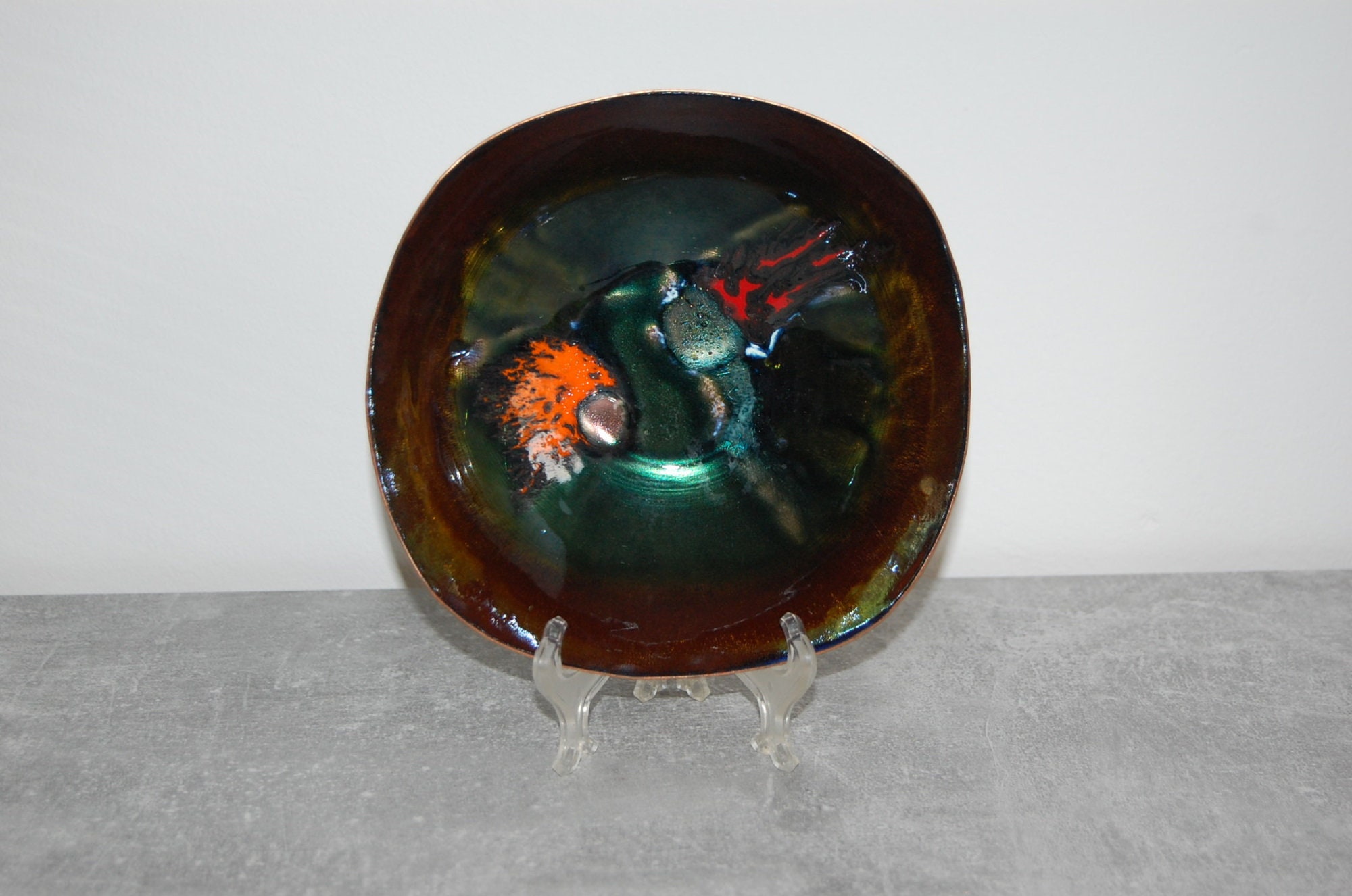 Mid century Emaillschale Studio Cellini Italy 1960 Enamel bowl - Etsy.de