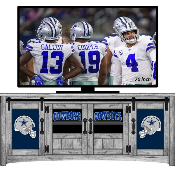 Dallas Cowboys Tv Stand - Etsy