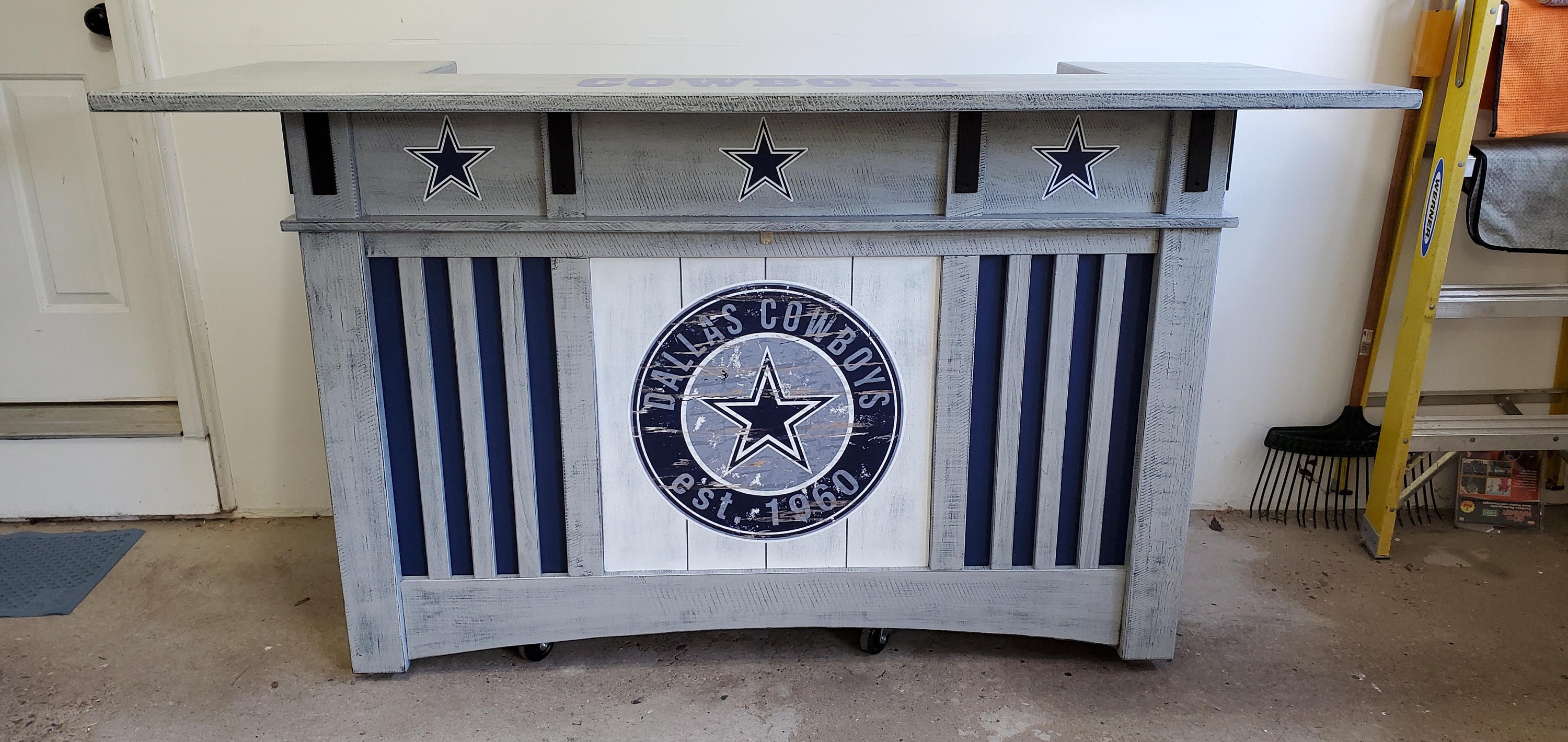 78 DALLAS COWBOYS Large Bar Cabinet Etsy
