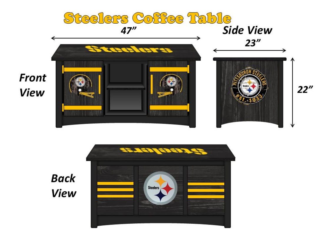 PITTSBURGH STEELERS Coffee & End Tables - Etsy