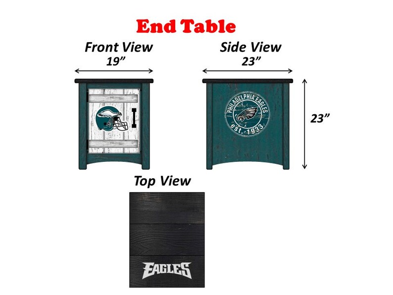 PHILADELPHIA EAGLES Coffee & End Tables - Etsy