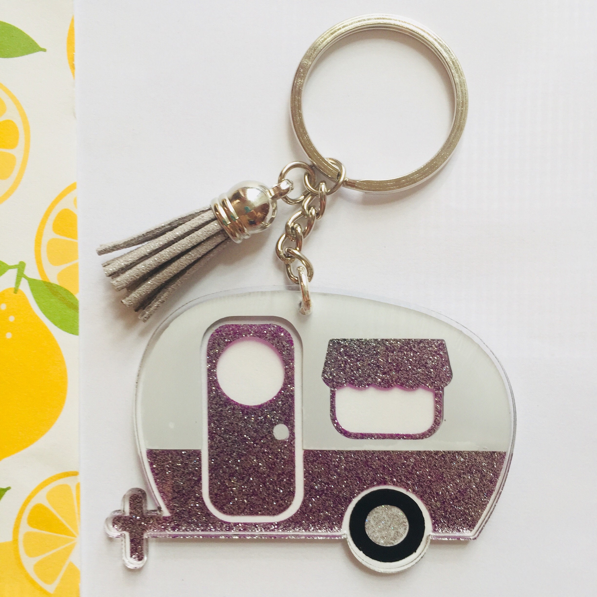 Camper Keychain Glamper Key Ring Camper Gift Stocking | Etsy