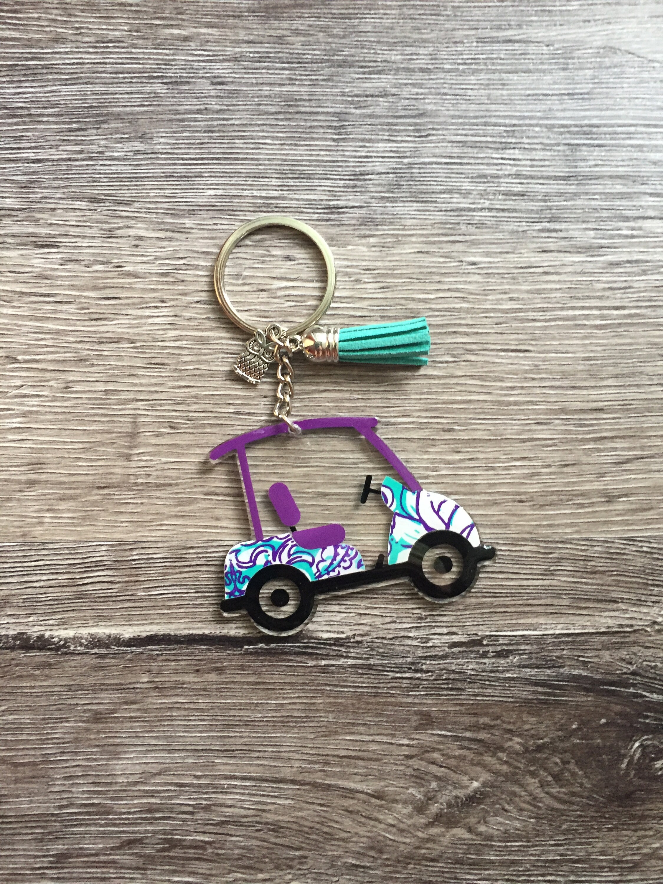 Golf Cart Keychain Golfers Keychain Golfers Gift Gift for | Etsy