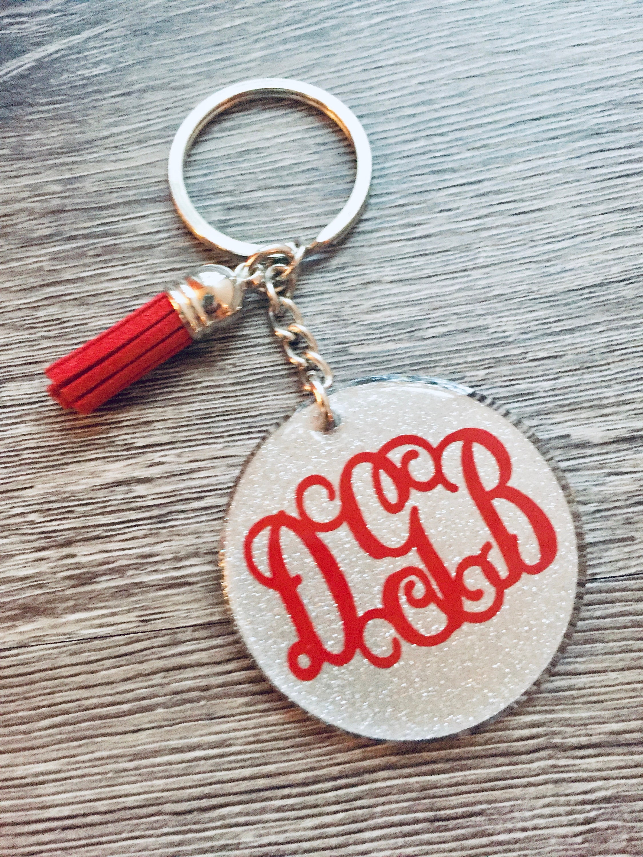 Ladybug Keychain Monogram Keychain Monogrammed Key Fob Gift | Etsy