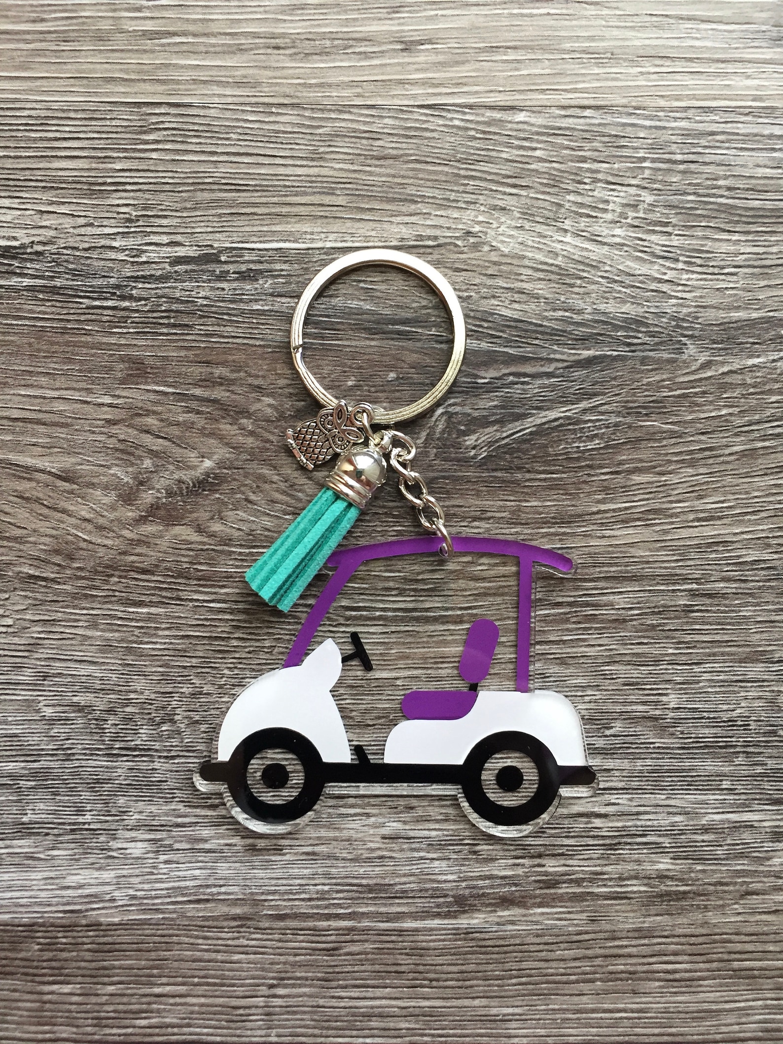 Golf Cart Keychain Golfers Keychain Golfers Gift Gift for | Etsy