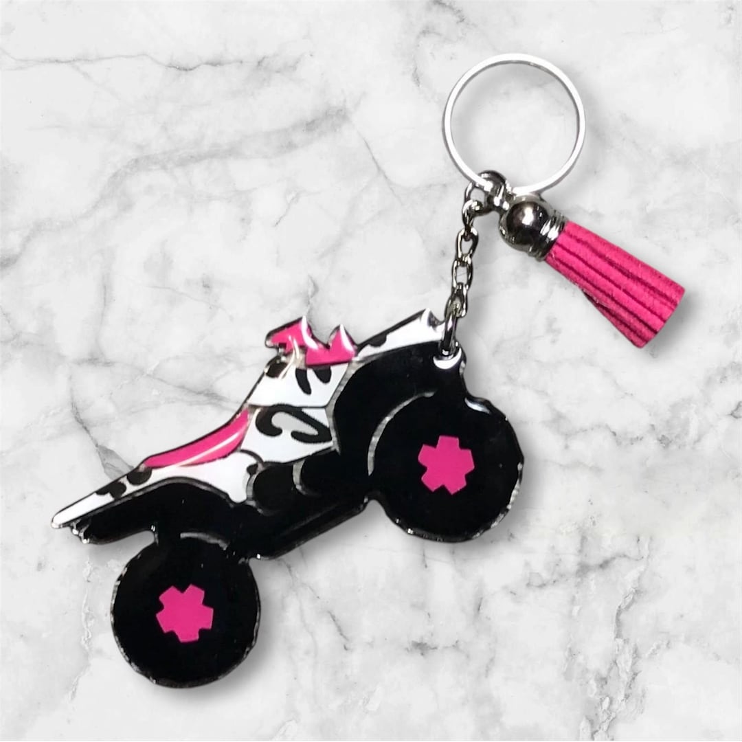 Cheetah Print ATV Keychain: Personalized 4 Wheeler Keyring - Etsy
