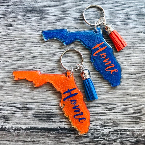 Florida Keychain - Etsy