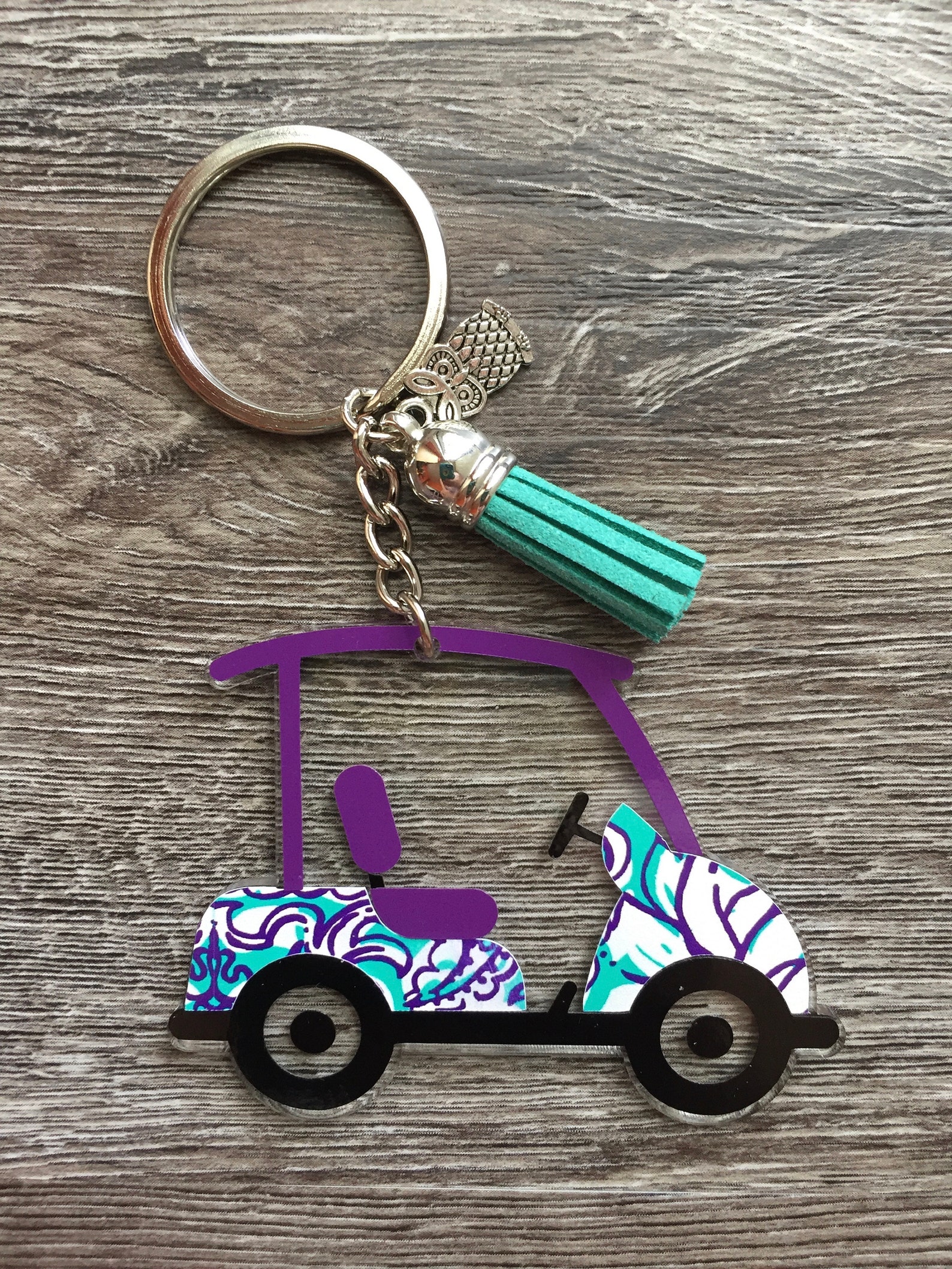 Golf Cart Keychain Golfers Keychain Golfers Gift Gift for | Etsy