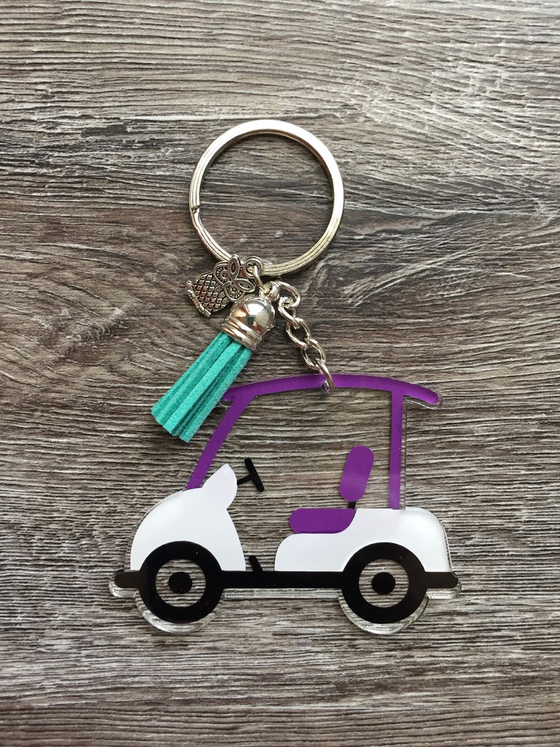 Golf Cart Keychain Golfers Keychain Golfers Gift Gift for | Etsy