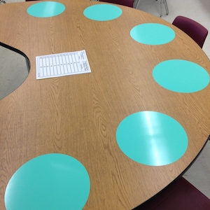 Vinyl Dry Erase Circles, Vinyl Dry Erase Writing Mats, Teacher School ...