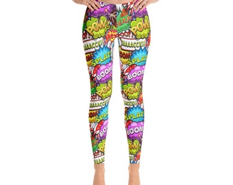 Cartoon leggings | Etsy