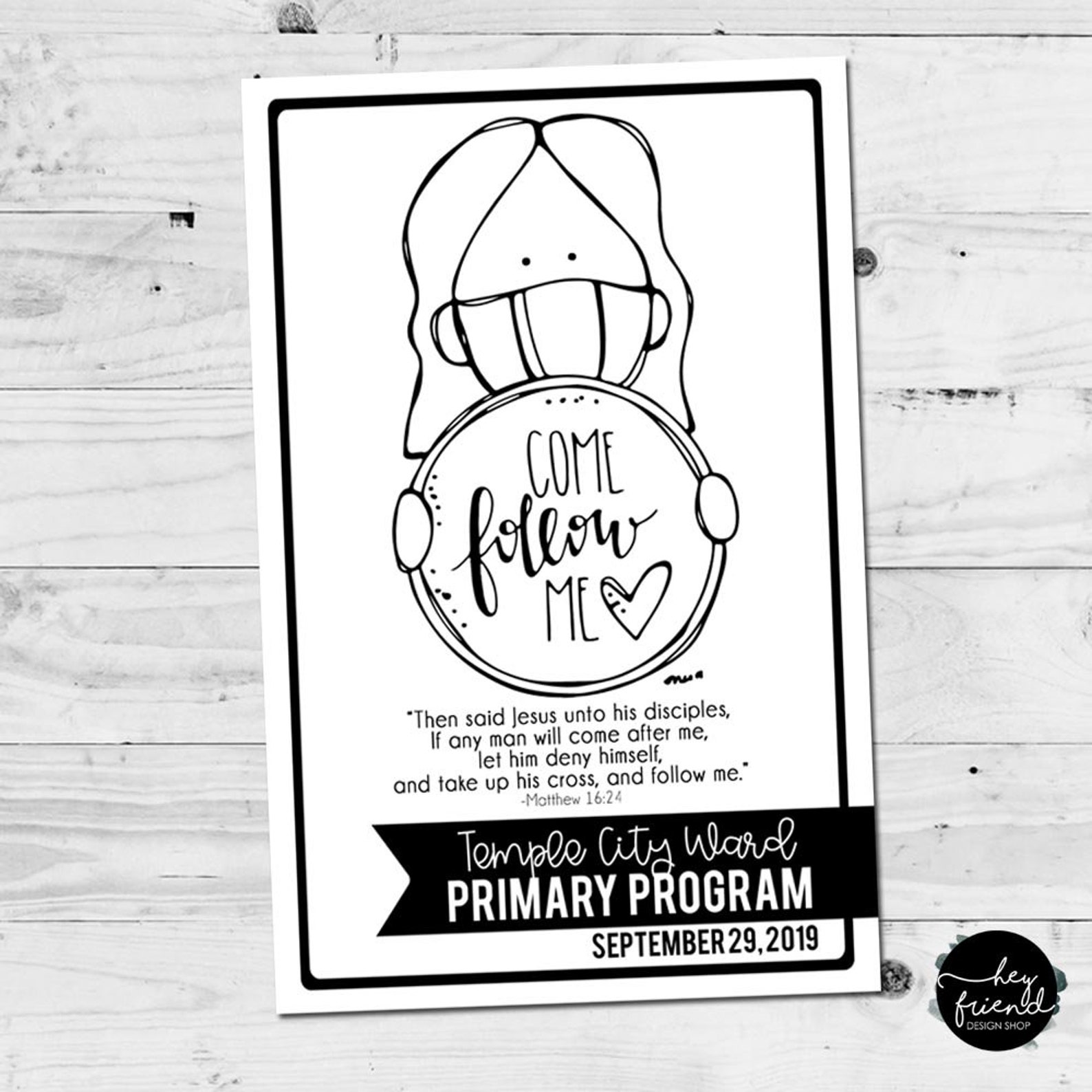 Primary Program Cover (editable) & Comment Card {black/white} - Etsy