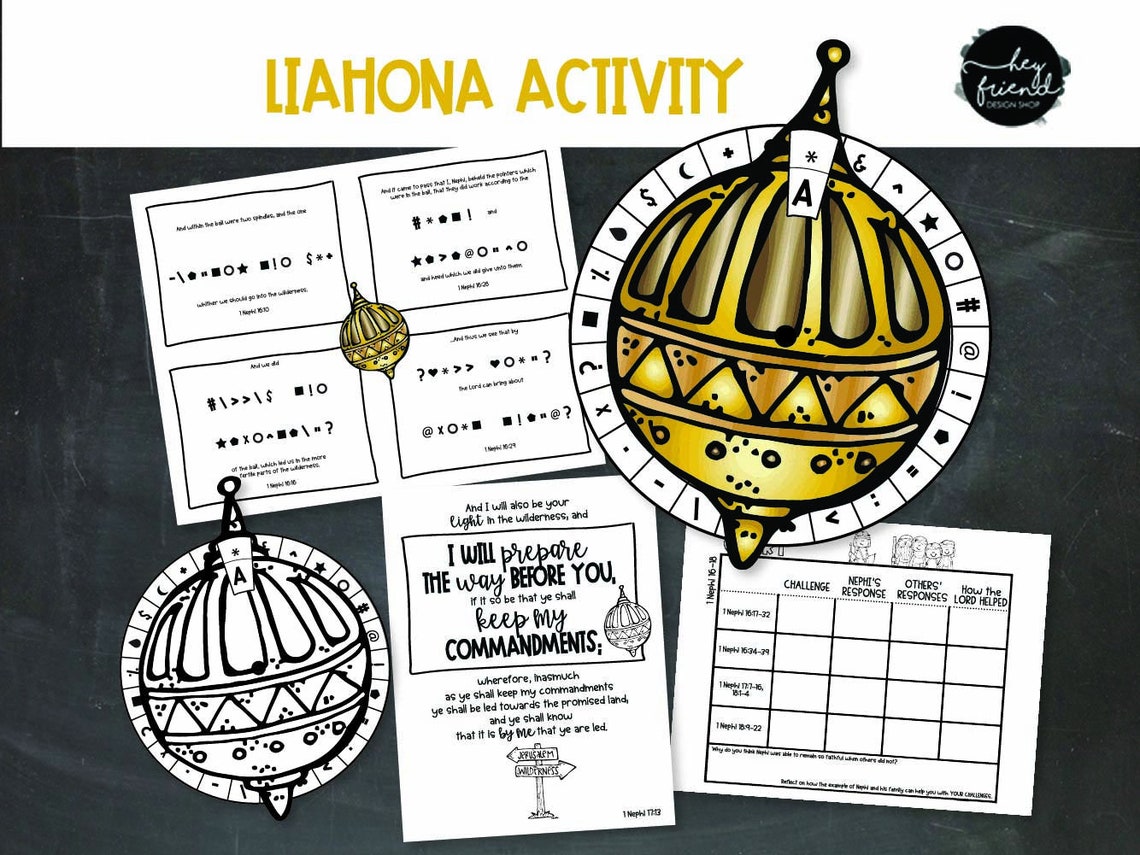 Liahona Activity Book of Mormon - Etsy