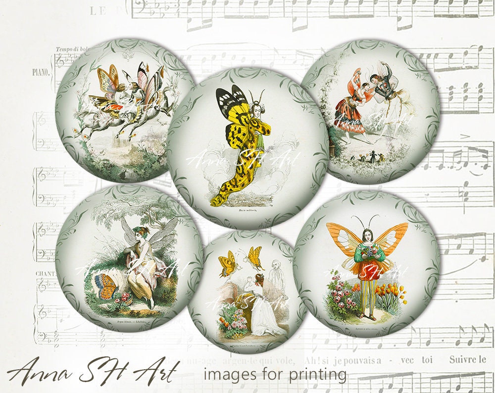 Digital Circles Collage Sheet Pastel Digital Paper Digital - Etsy