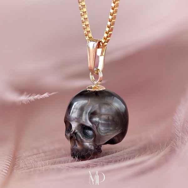 Pearl Skull - Etsy