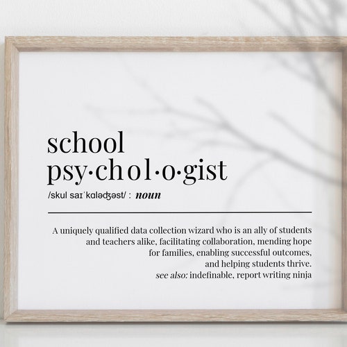 School Psychologist Posters Psychology Office Decor Wall Art - Etsy