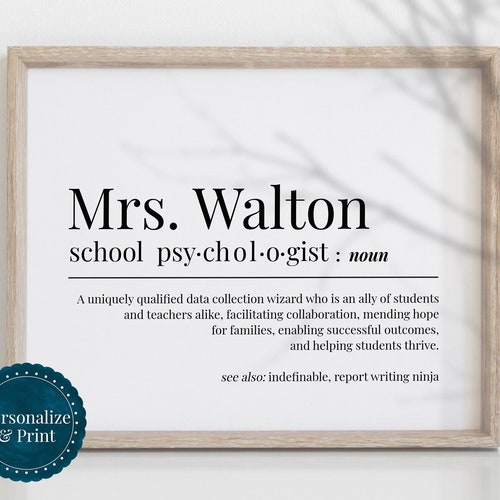 School Psychologist Posters Psychology Office Decor Wall Art - Etsy