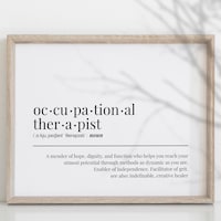 OT Room Expectations, Occupational Therapy Poster, Digital OT Print ...