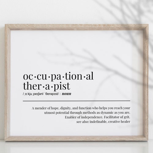 Mender of Hope OT Definition Digital Print Occupational - Etsy