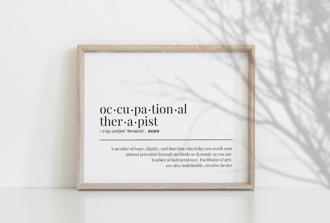 Mender of Hope OT Definition Digital Print Occupational Therapist Gift ...