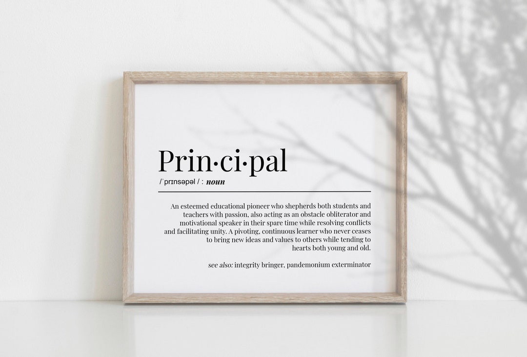 Unique Principal Definition Gift for School Administrator Gifts Funny ...
