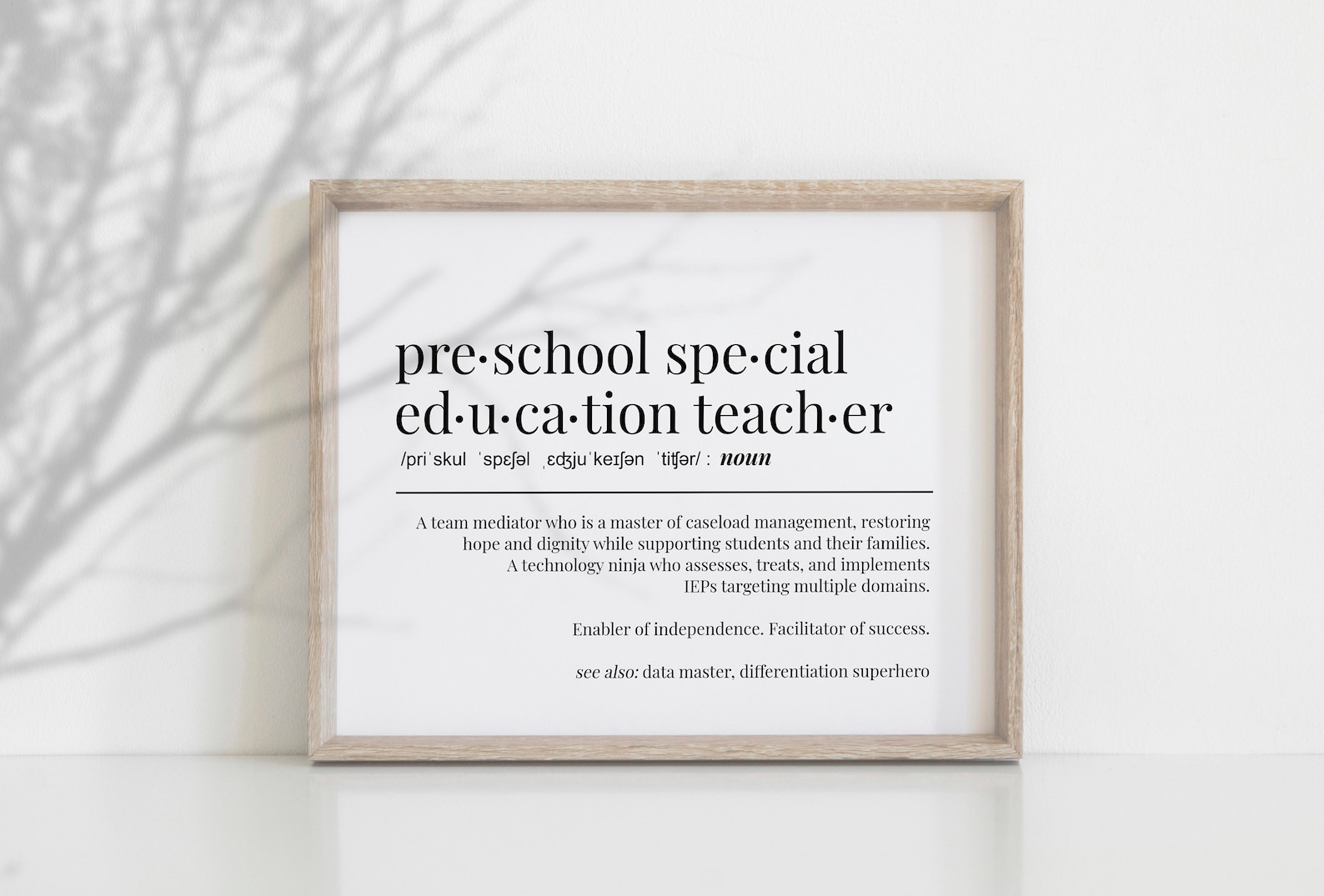 Preschool Special Education Teacher Definition Funny Pre-K | Etsy