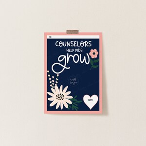 PERSONALIZED Counselor Gift Card Holder Printable for Appreciation Week ...