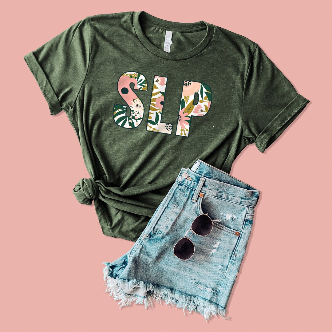 SLP Shirt Speech Language Pathologist Tee Tshirt for Speech Therapist ...