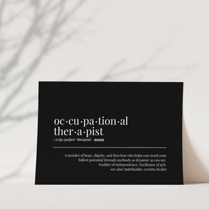 Mender of Hope OT Definition Digital Print Occupational Therapist Gift ...