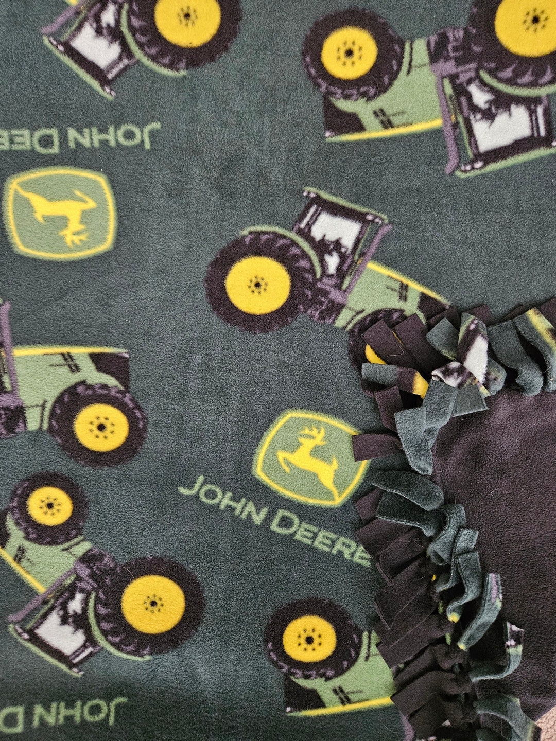 John Deere Tractor Themed No Sew Hand Tied Fleece Blanket - Etsy