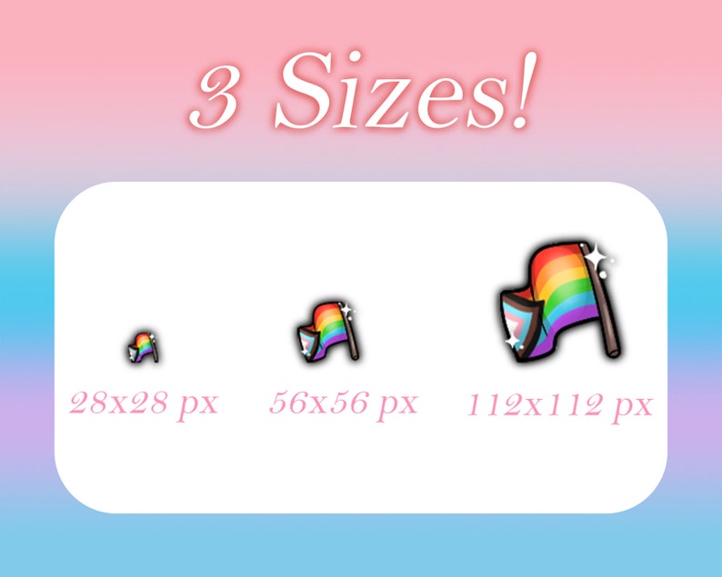 Twitch and Discord Pride Flag Emotes - Etsy Canada