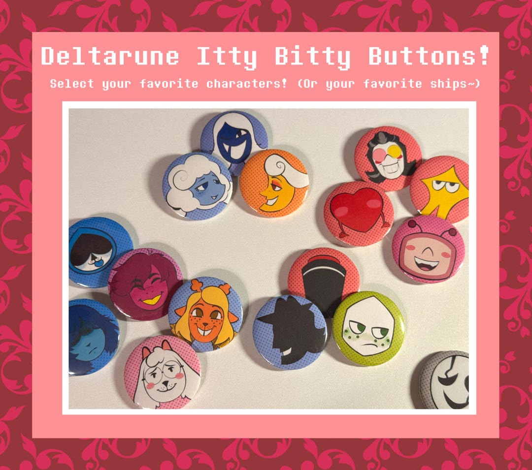 Deltarune 1.5" Buttons - Etsy