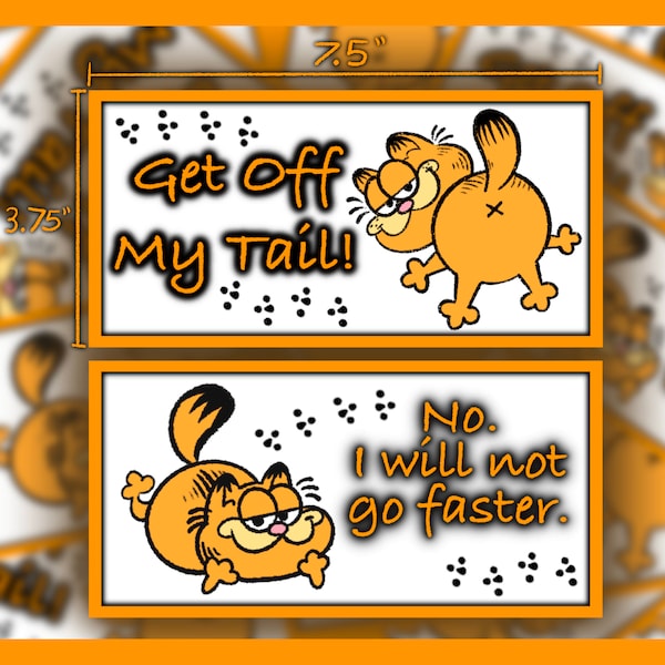 Garfield Bumper Stickers - Etsy