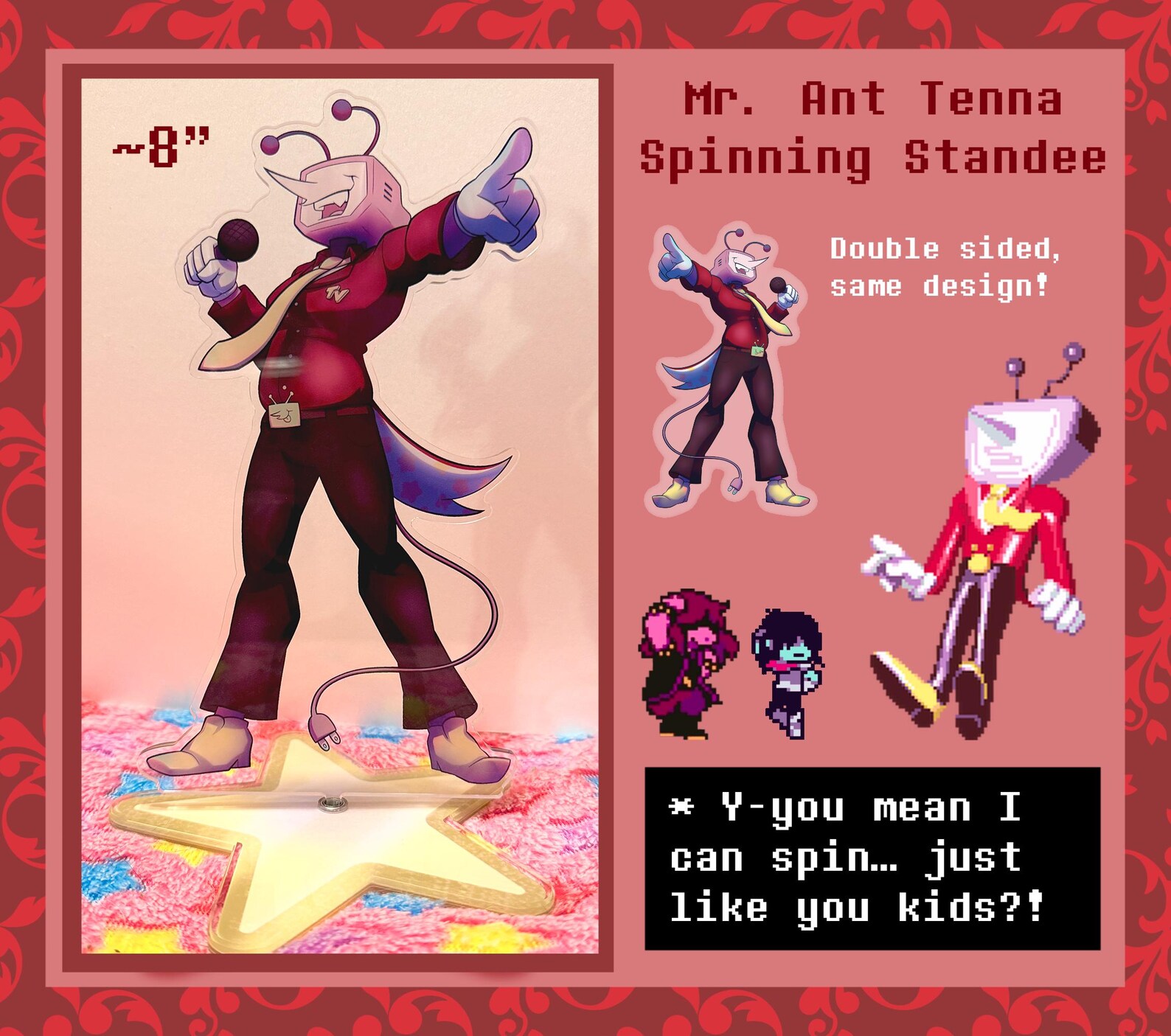 Mr. Ant Tenna Spinning Standee - Etsy