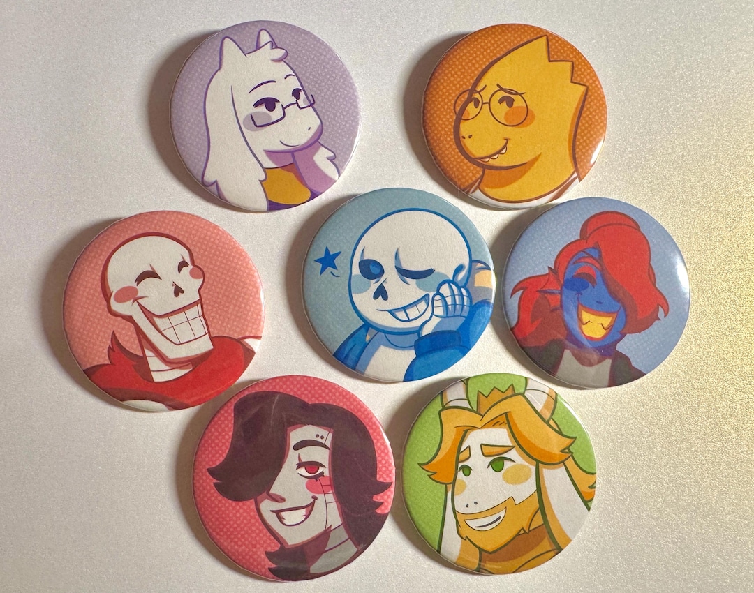 Undertale 2.5" Buttons - Etsy