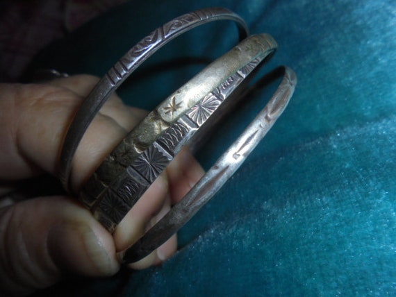 Moroccan Jewelry, lot 4 Souss Berber silver bangles, … - Gem