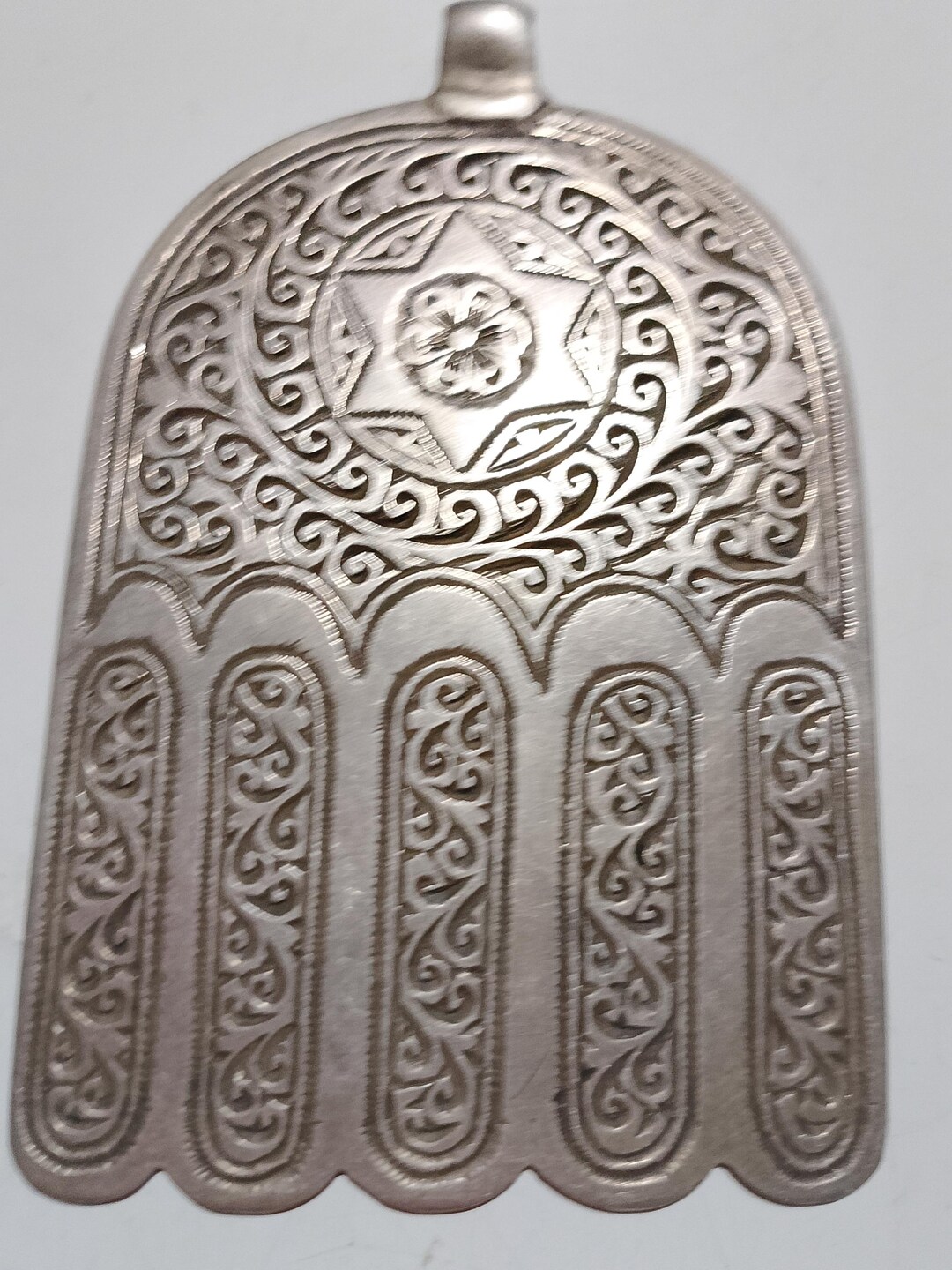 Moroccan Jewelry, Big Oldish Silver Hamsa/magic Hand, W Star of David ...