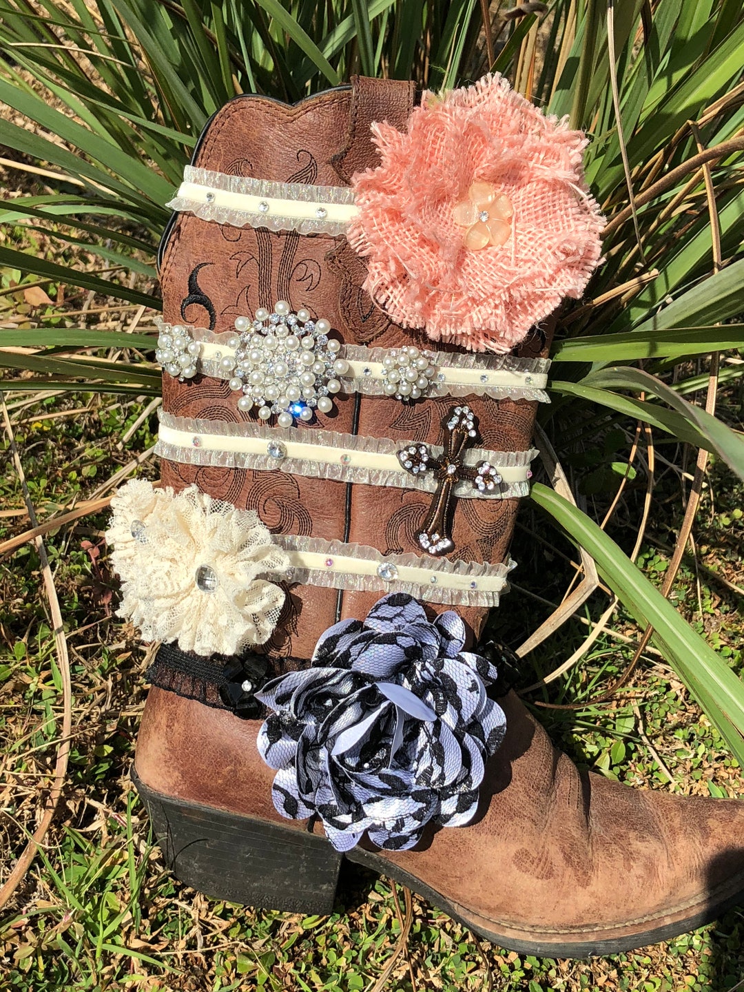 Boot Garters. Why Have Boring Boots. Time to Dress Them Up. Can Be Made ...