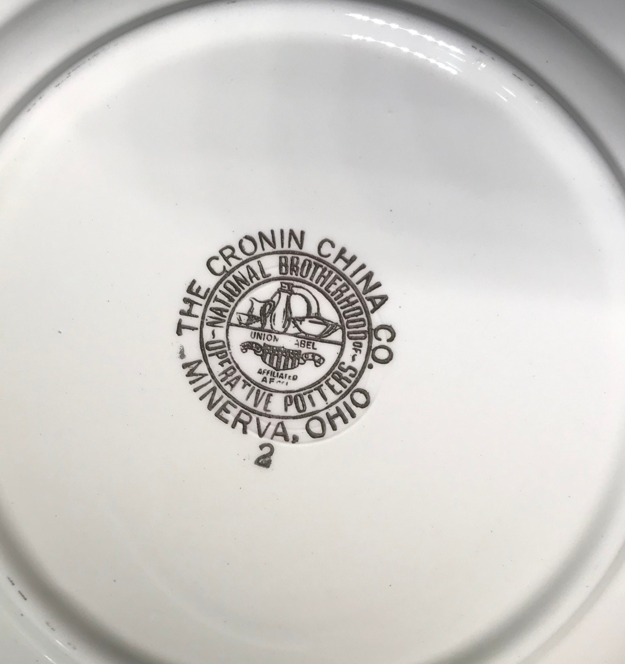 Cronin China Co. Romance Scene Plates | Etsy