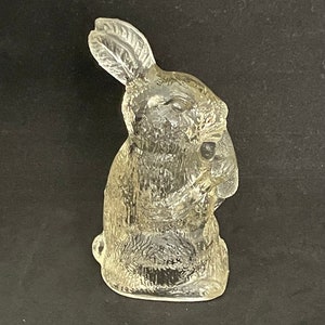 Vintage Glass Rabbit Candy Container - Etsy